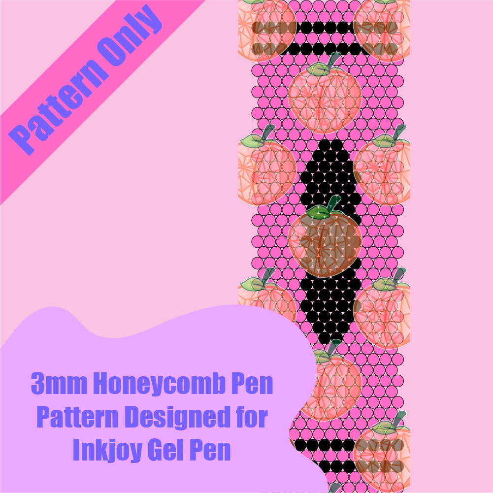 3mm Rhinestone Pen Patterns & PDF Templates for Inkjoy Pens - Peach's ...